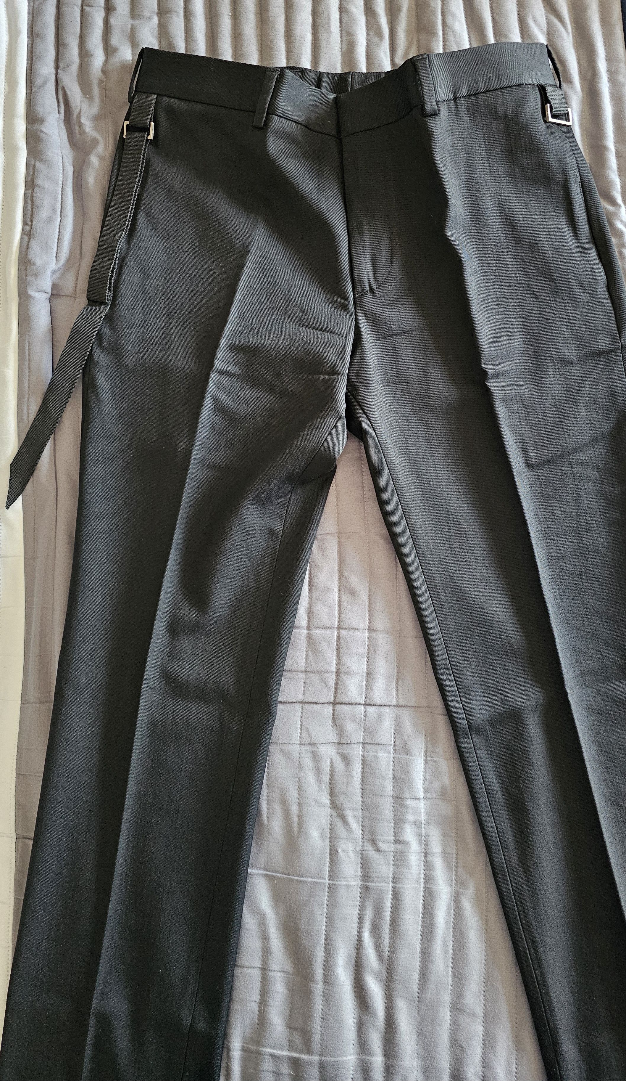 Dior × Hedi Slimane Dior Homme FW02 pants with strap detail | Grailed