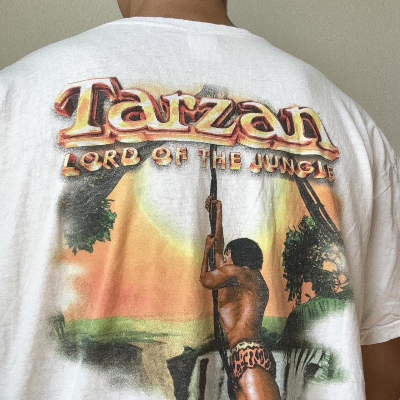 Vintage Vintage Tarzan Lord of the Jungle 2000s Graphics Tee Shirt ...