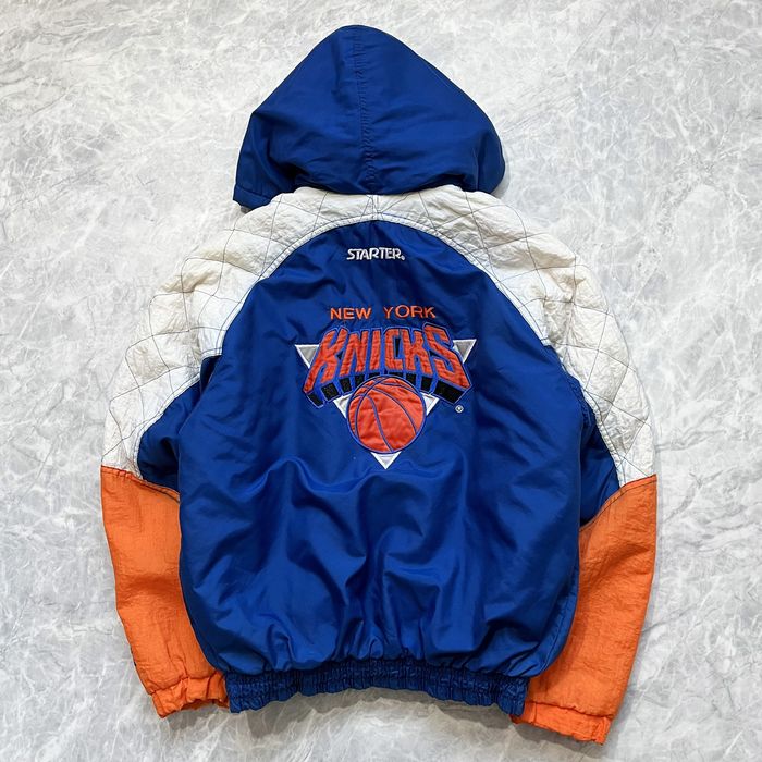 Vintage VTG 90s NBA NEW YORK KNICKS STARTER PUFFER JACKET HOODIE | Grailed Vintage VTG 90s NBA NEW YORK KNICKS STARTER PUFFER JACKET HOODIE | Grailed