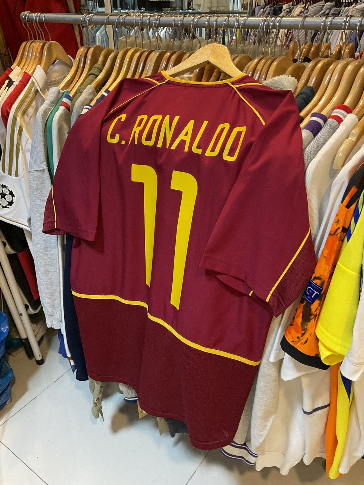 Nike Rare Vintage 2003-2004 Portugal CR7 Home Kit | Grailed