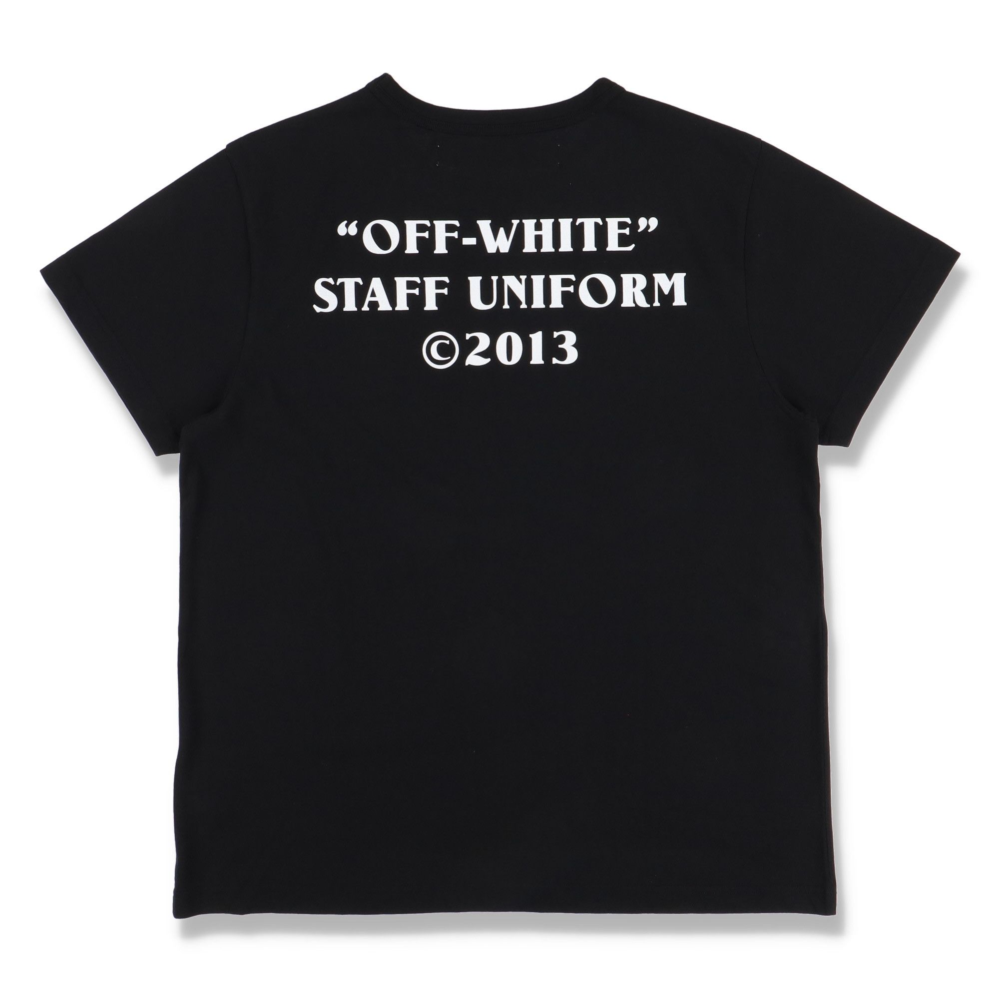 Off-White Black Staff Uniform Oversized T-Shirt | Grailed