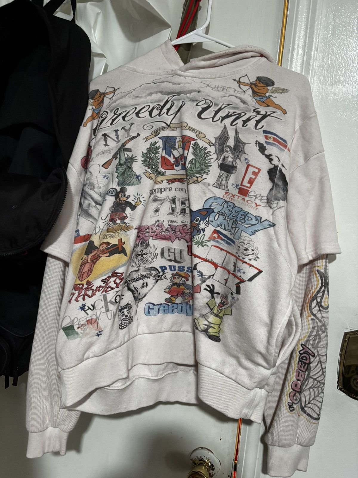 Streetwear Greedy Unit Thermal hoodie | Grailed