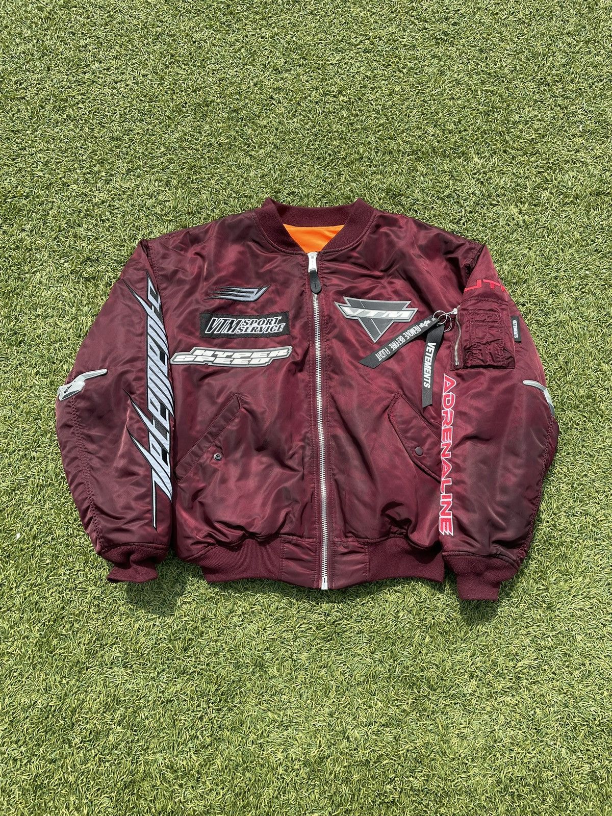 Vetements 2021 Vetements X Alpha Industries Moto Racing Bomber Jacket ...