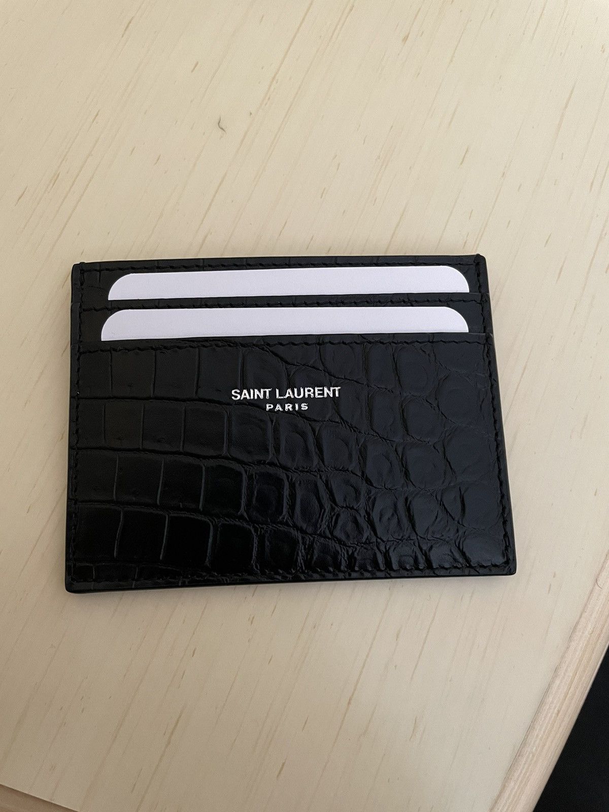 Saint Laurent Paris Saint Laurent Crocodile Cardholder | Grailed