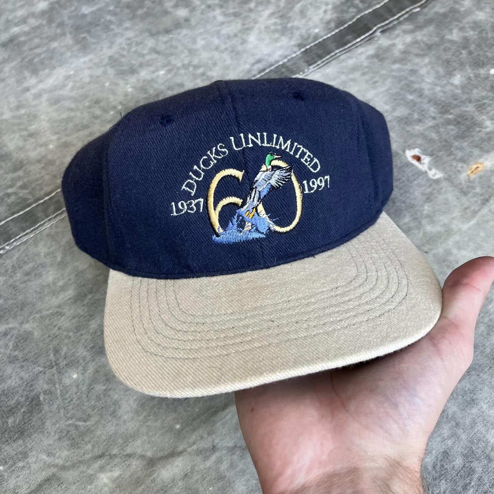 Vintage Vintage Ducks Unlimited Embroidered Nature SnapBack Hat | Grailed