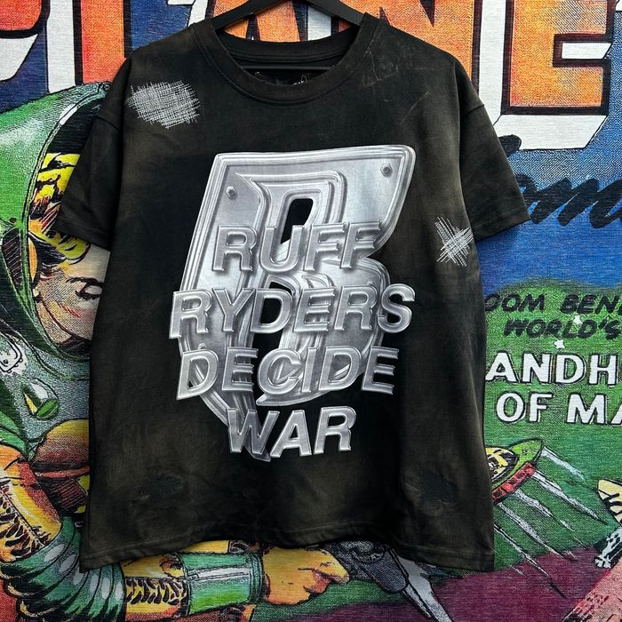 Designer Brand New Who Decides War Ruff Ryders Rust Tee Size Small ...