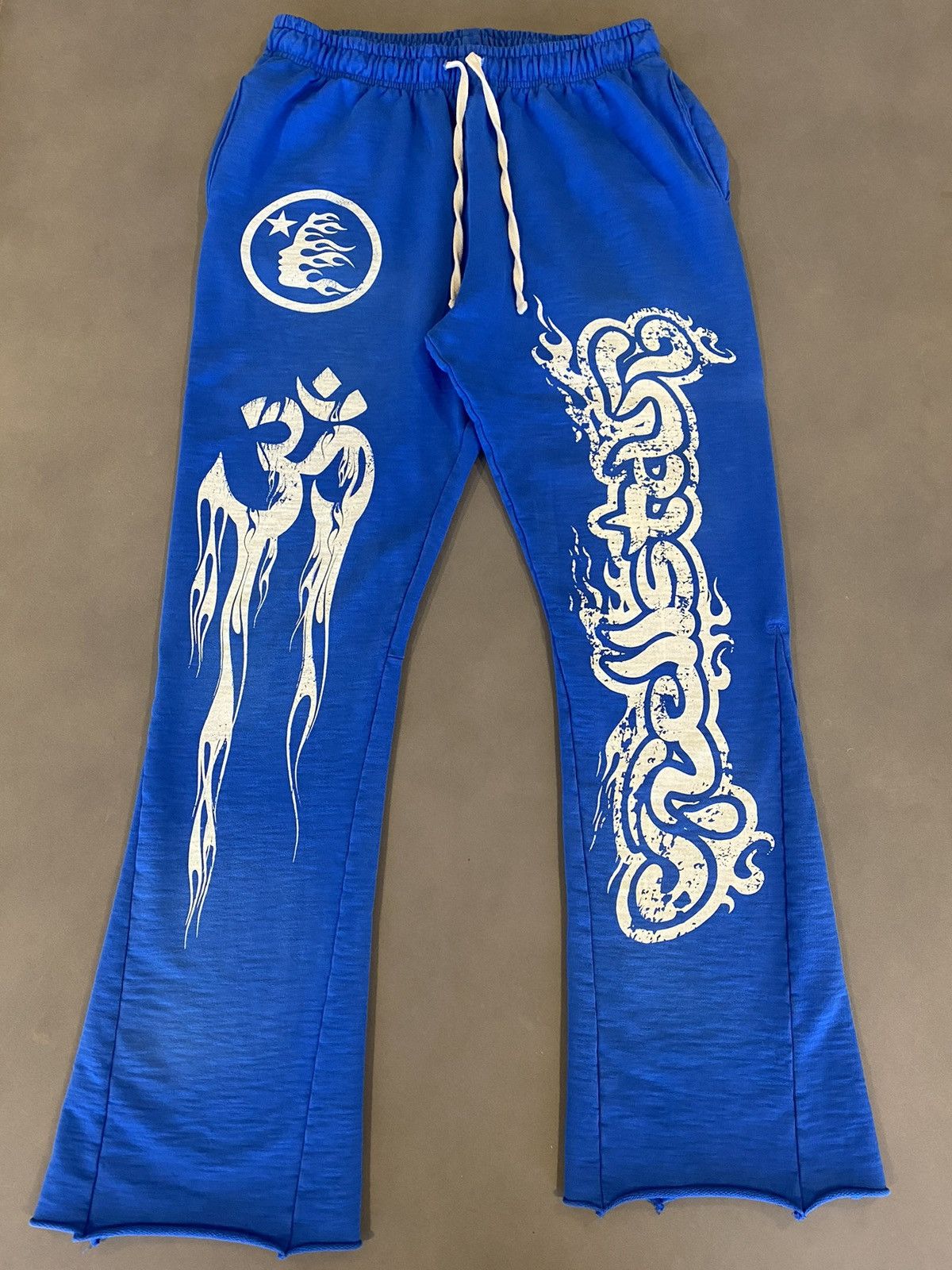 HELLSTAR Hellstar blue flare sweats | Grailed