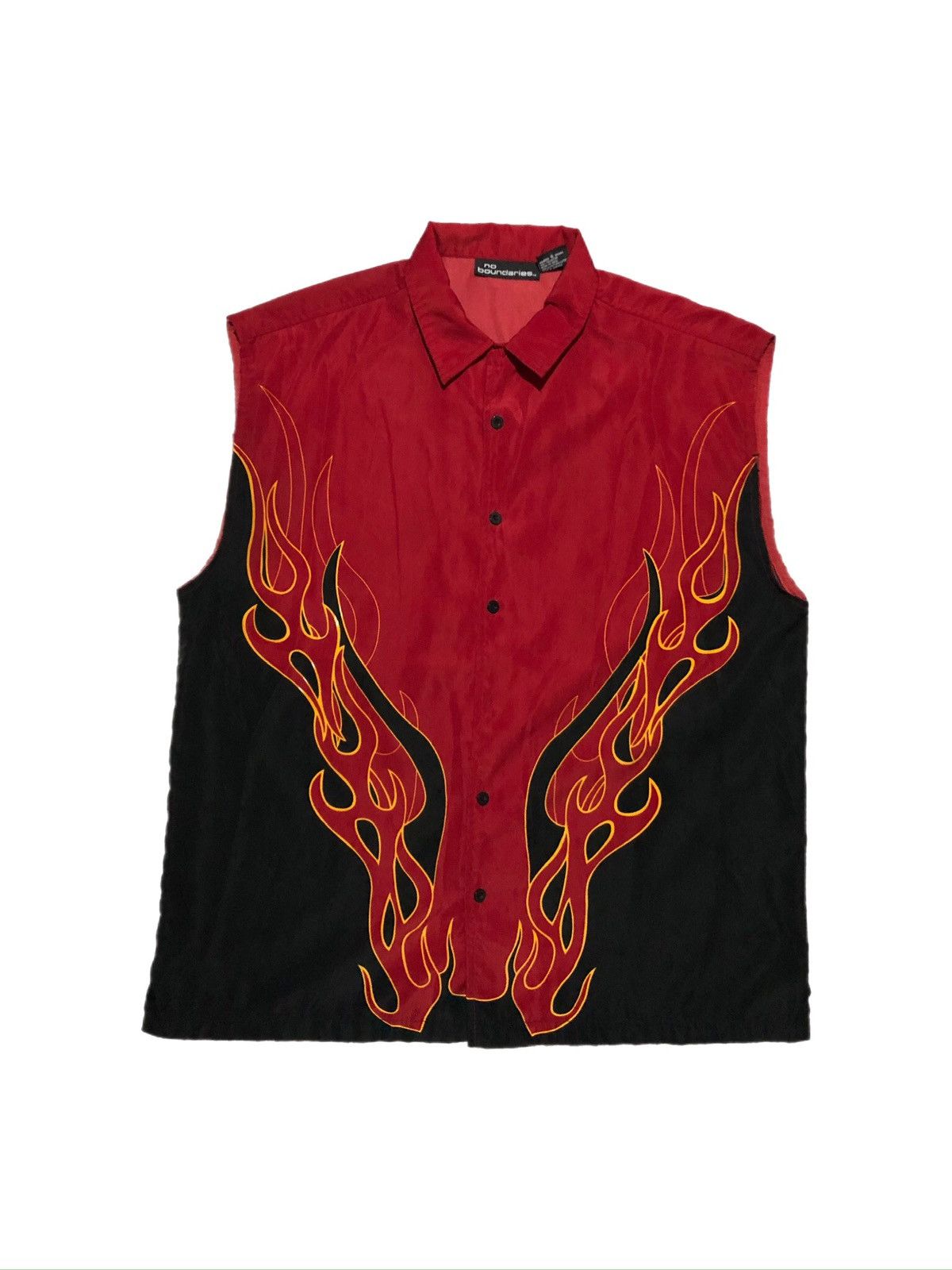 Vintage Y2K No Boundaries Guy Fieri Flame Shirt | Grailed