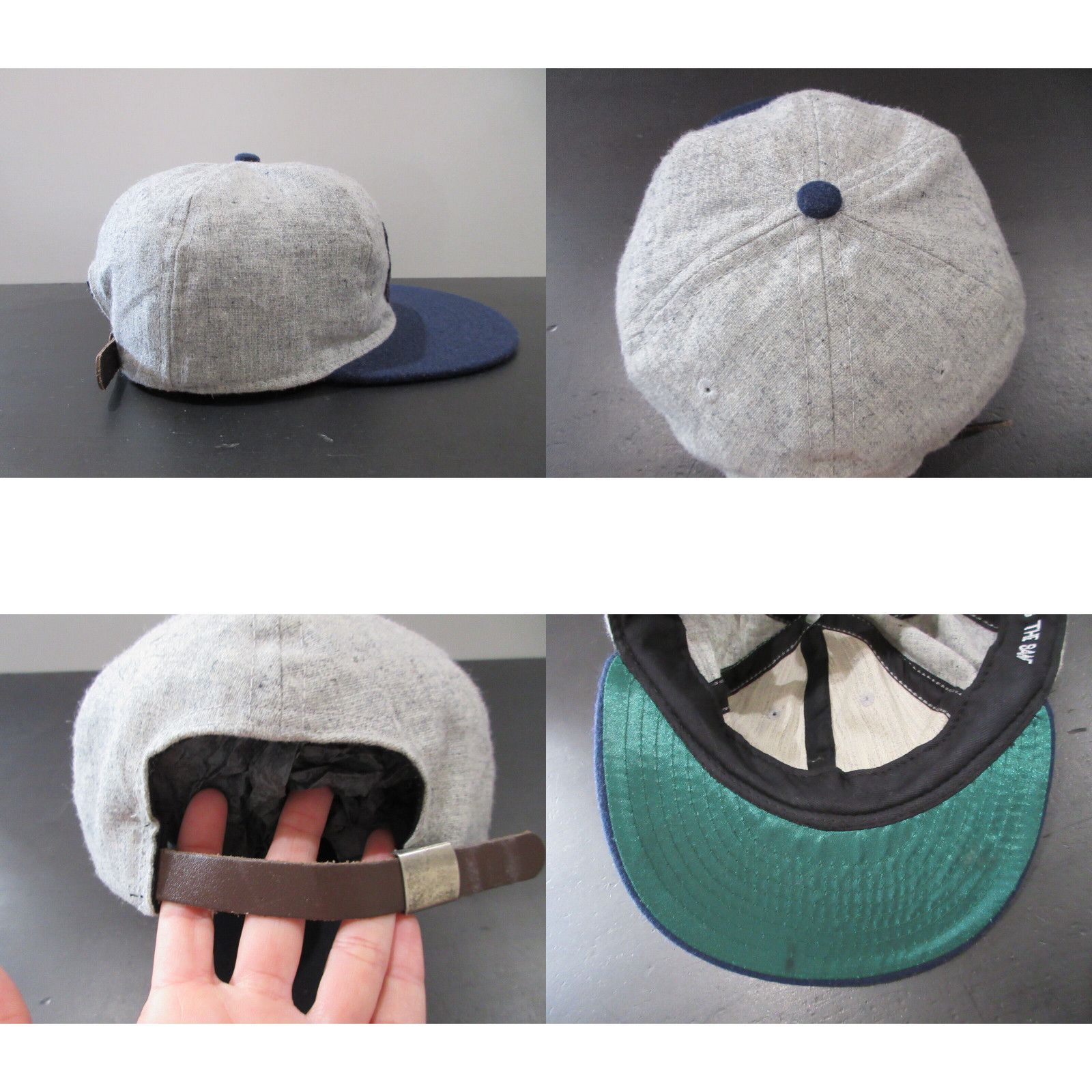 Ebbets Field Flannels Ebbets Field Flannels Hat Cap Strap Back Gray CC Filson Baseball Mens ...