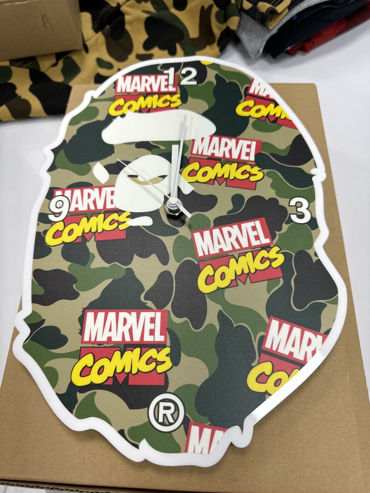 Bape Bape X Marvel Ape Head Clock Grailed