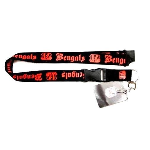 NFL Cincinnati Bengals Lanyard Keychain 2 Sided Old English Font | Grailed
