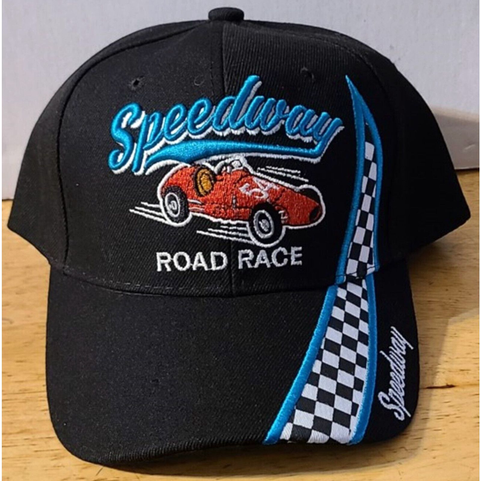 Vintage SPEEDWAY RACING CAR ROAD RACE BASEBALL CAP ( BLACK ) | Grailed