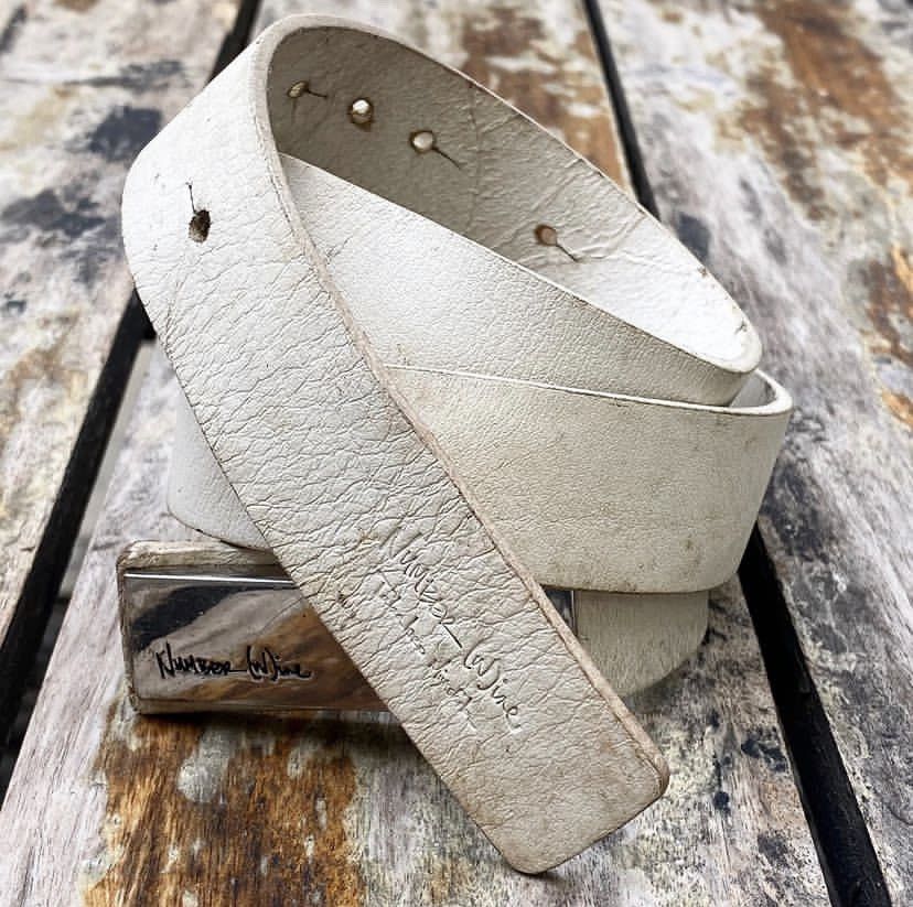 Vintage Rare Old Vintage Number nine Worn White Belts | Grailed