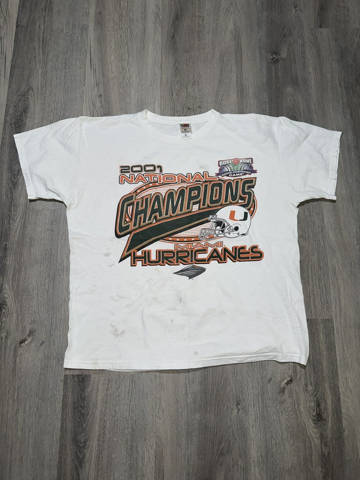 Streetwear × Vintage 2001 Miami Hurricanes National Champions NCAA Rose ...