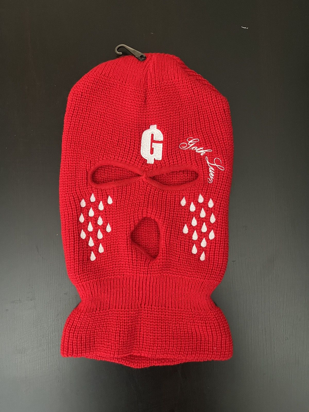 Goth Money Goth Money 30 Tears Ski Mask Red | Grailed