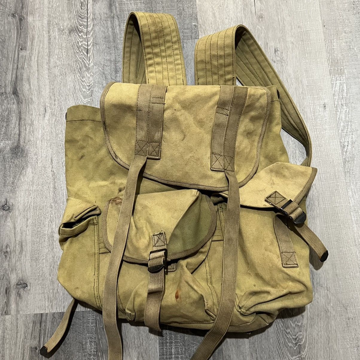 Military × Vintage VTG 1976 US Army Military Field Pack Khaki Rucksack ...