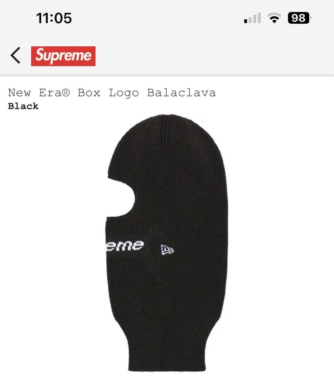 Supreme Supreme New Era Box Logo Balaclava | Grailed