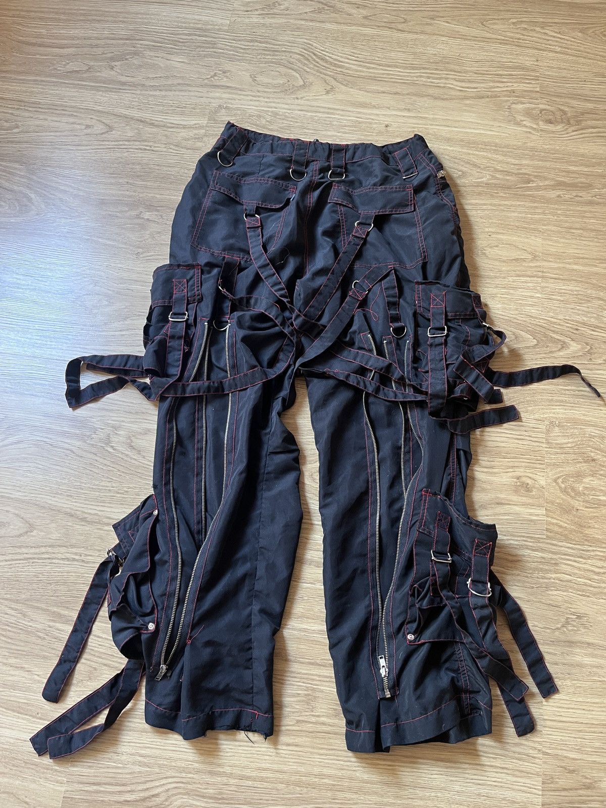 Hysteric Glamour Japanese Brand Crazy Bondage Super Flared Cargo Pants | Grailed