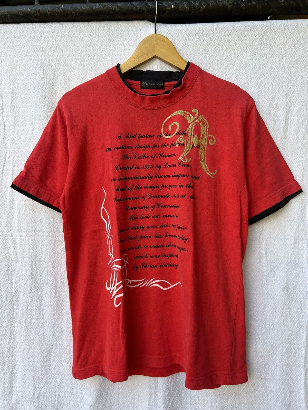 Japanese Brand Freedom island japanese poem archived tees | Grailed