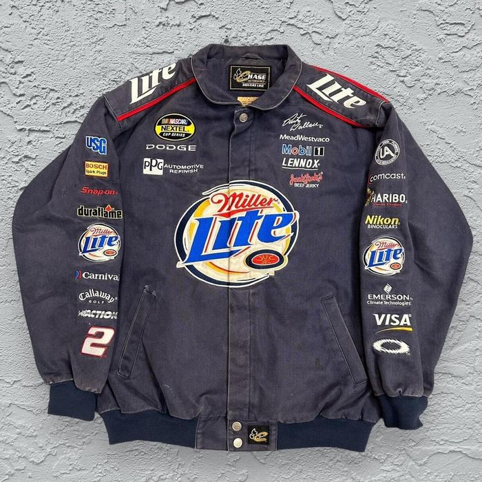 Vintage Vintage 90s Miller Lite Racing NASCAR Jacket | Grailed