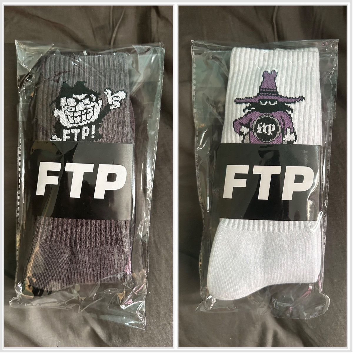 Fuck The Population FTP Boris & Spook Socks | Grailed