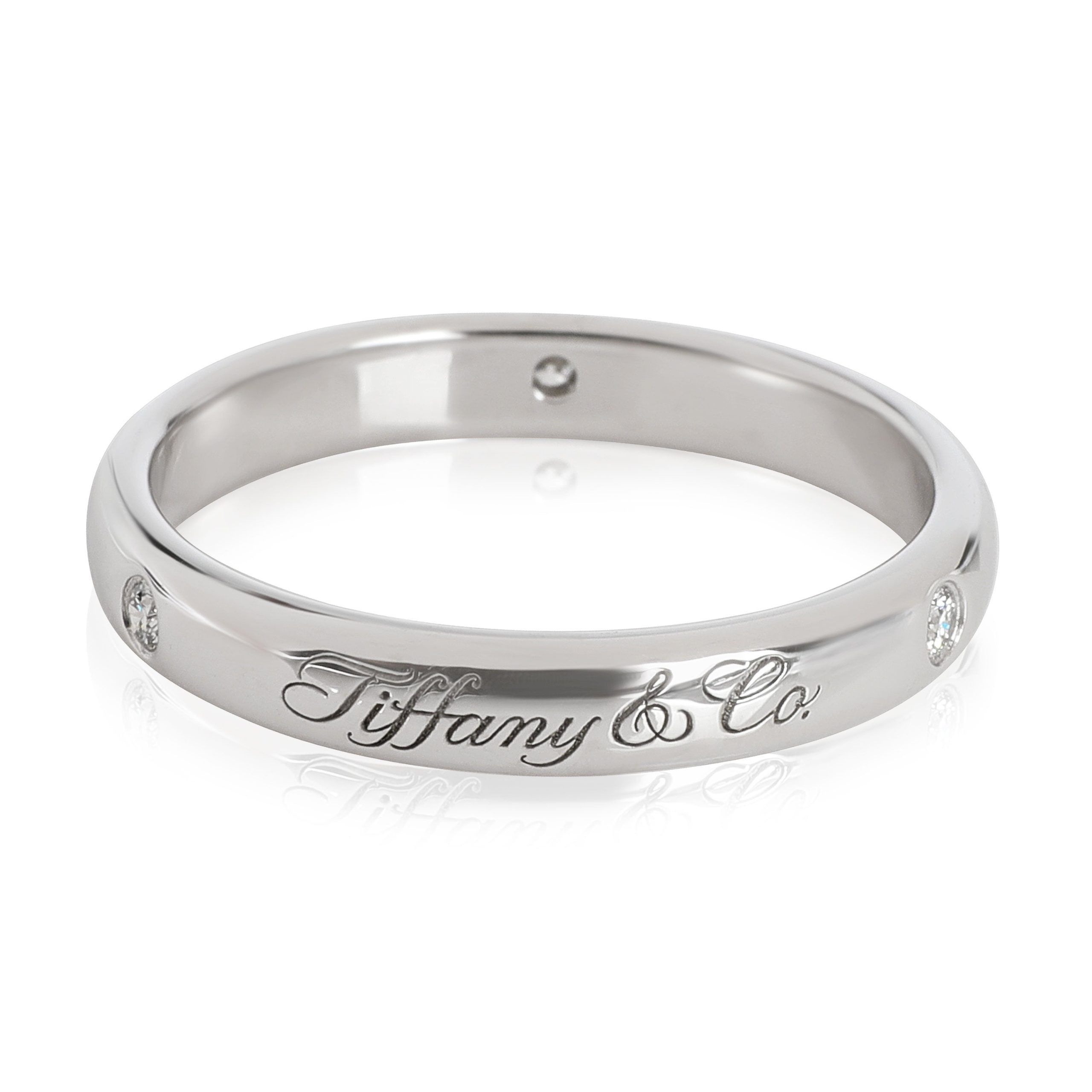Tiffany & Co. Tiffany & Co. Notes Diamond Band in Platinum 0.03 CTW ...