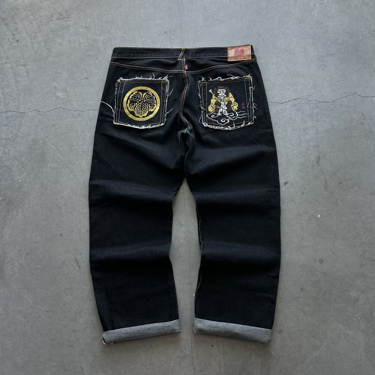 Jnco × Red Monkey Company × Vintage Crazy Vintage Y2K Baggy Red Monkey ...