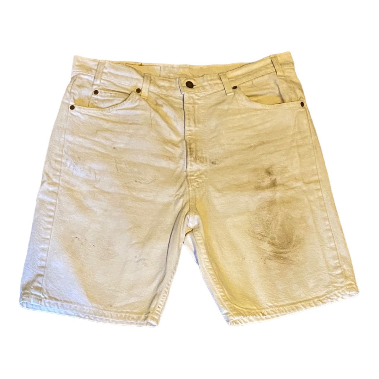Levi's × Vintage Orange Tab White Jorts | Grailed