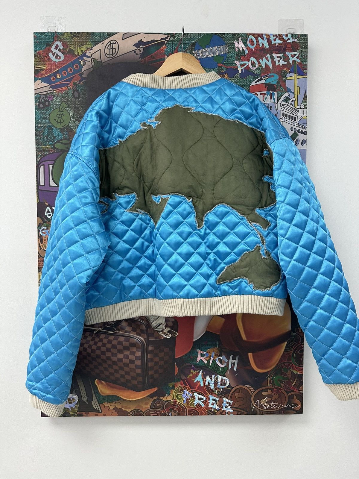 Who Decides War Who Decides War World Map Puffer Jacket | Grailed