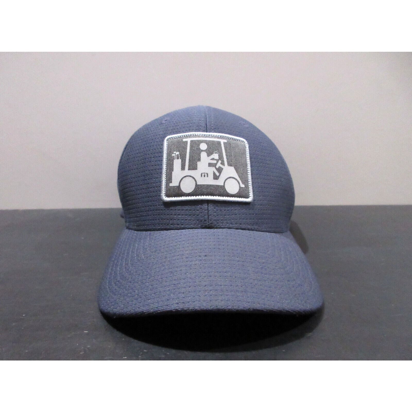 Vintage Travis Mathew Hat Cap Snap Back Blue Gray Golf Cart Golfer ...