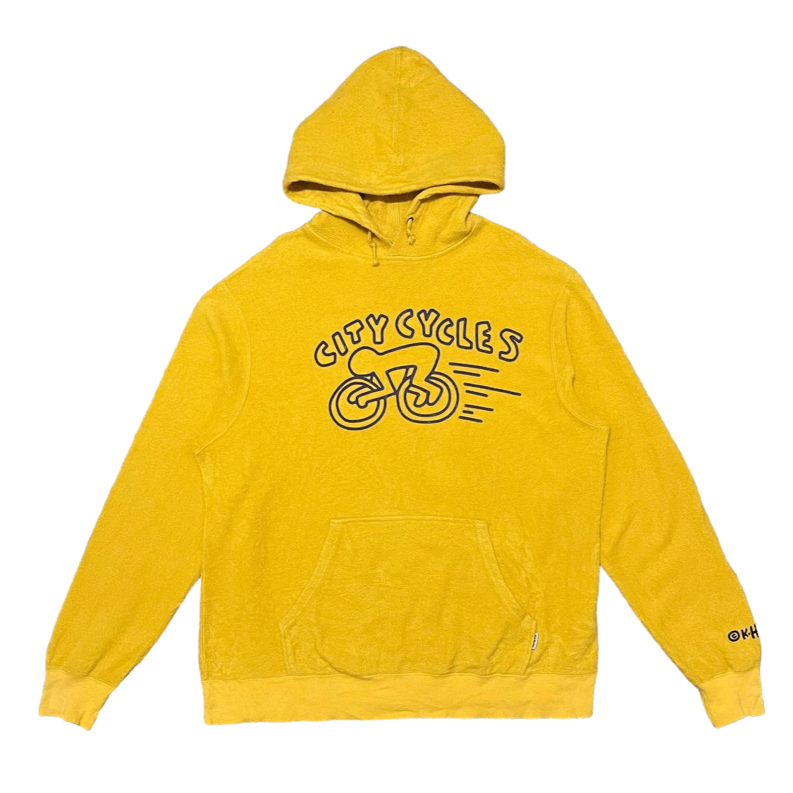 Uniqlo Keith Haring Bicycle Uniqlo Fleece Hoodie | Grailed