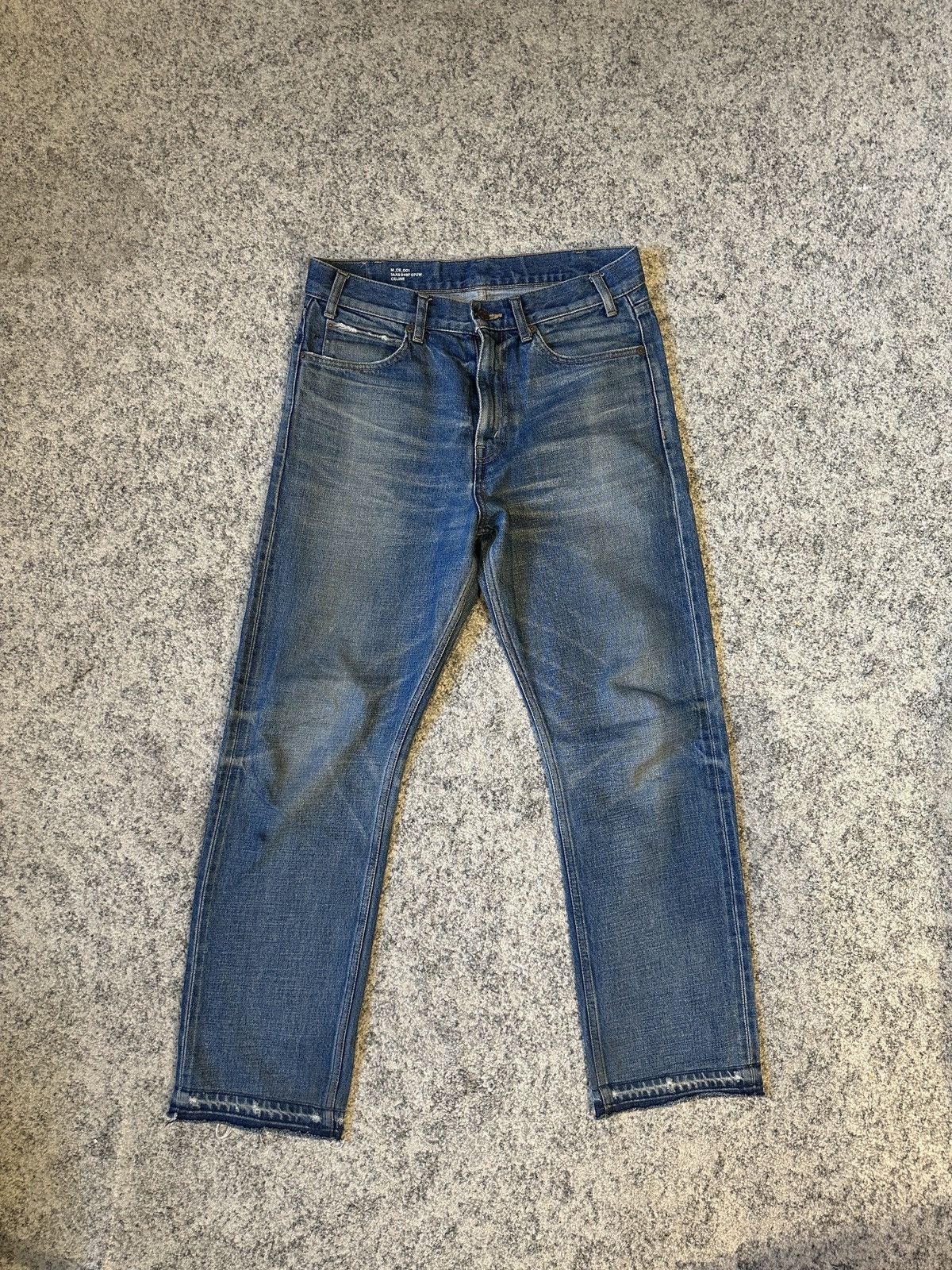Celine Celine Union Wash straight leg selvaged denim | Grailed