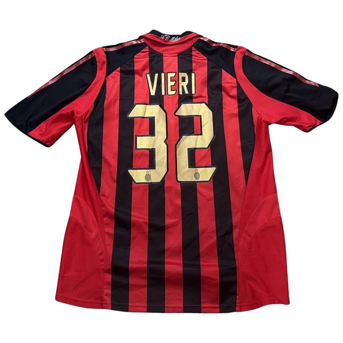 Adidas 2005/06 Vieri AC Milan Home Size XL Soccer Jersey Football | Grailed