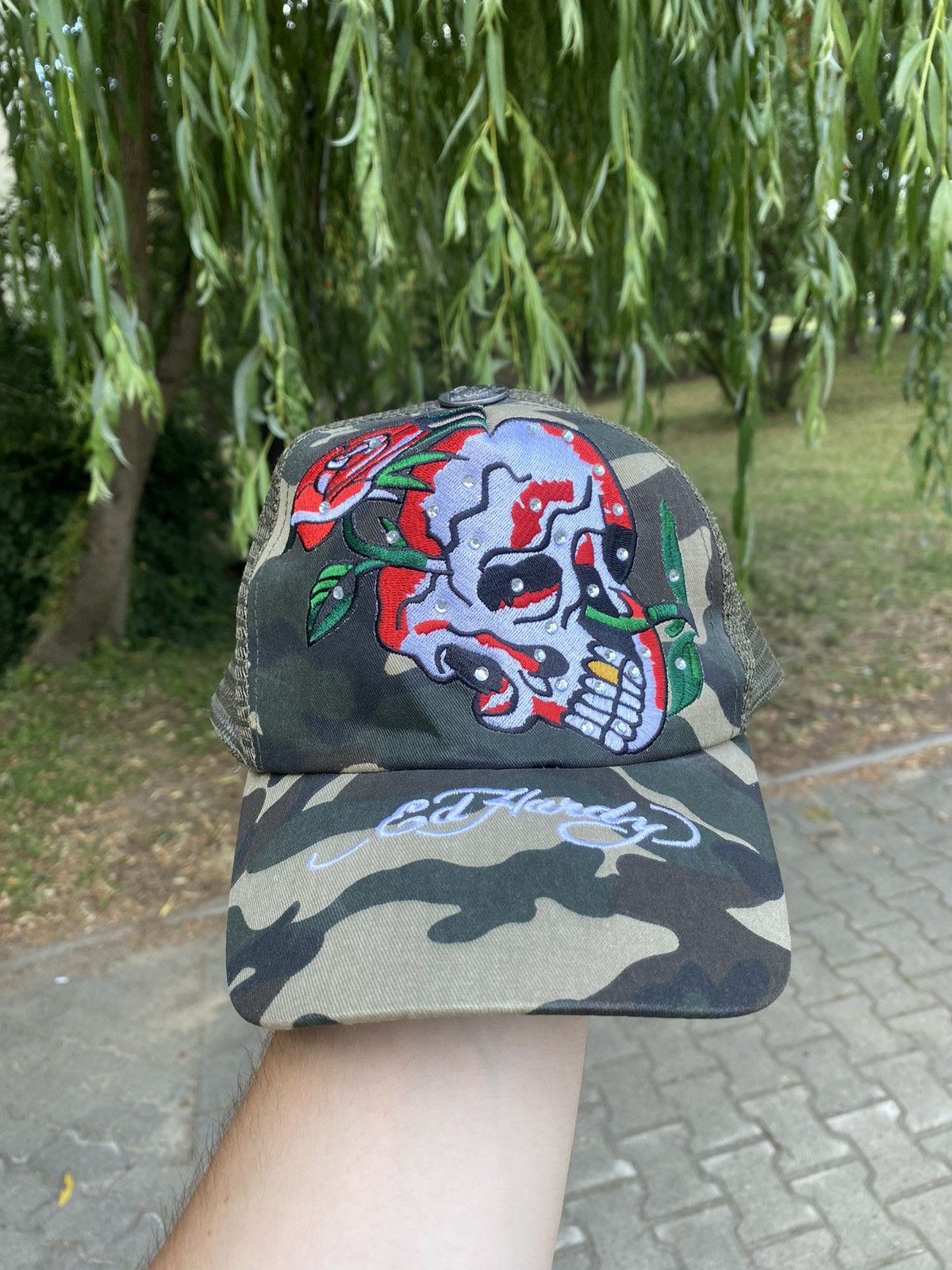 Christian Audigier Vintage Ed Hardy Cap /Hat , y2k punk style 🔥 | Grailed