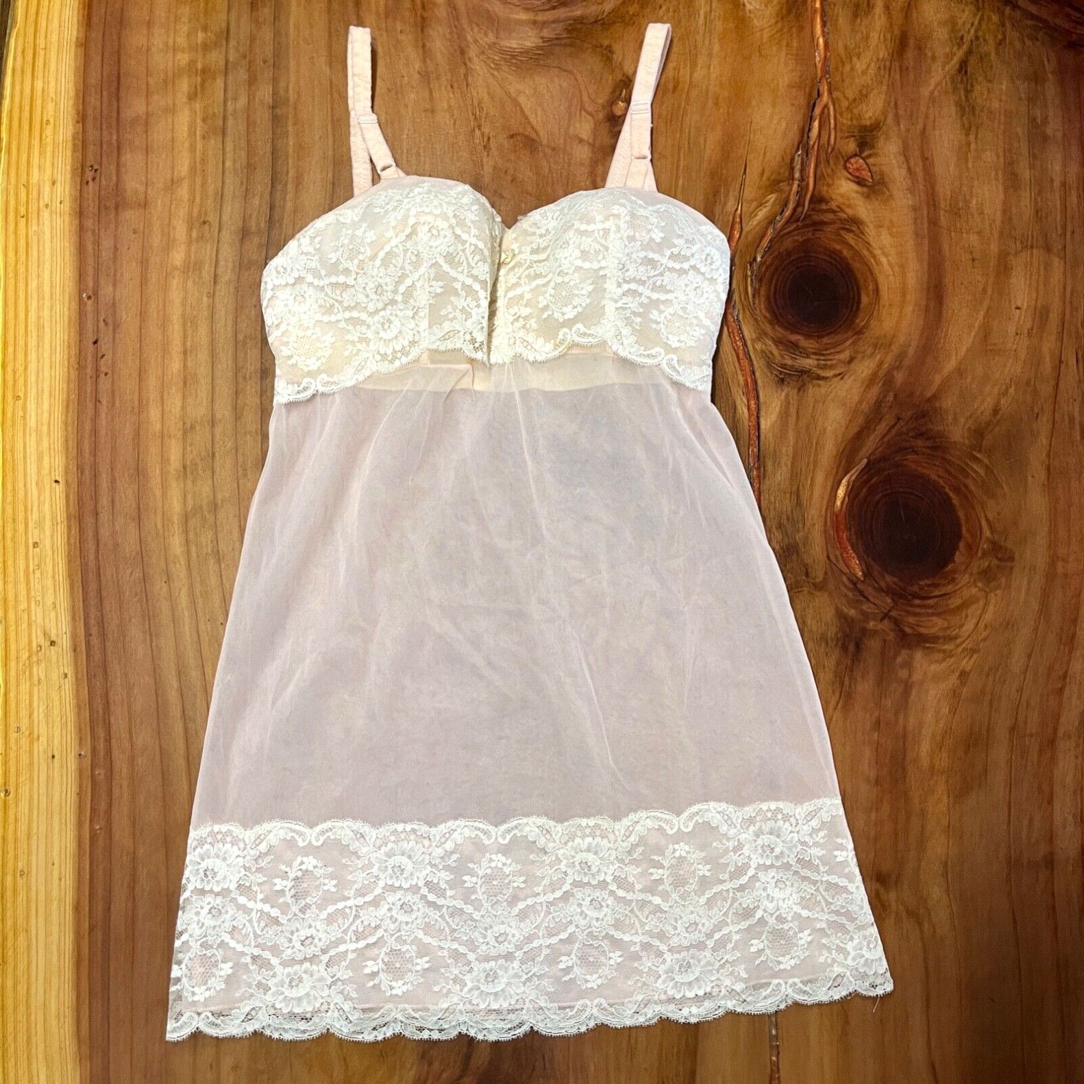 Vintage Vintage Nightgown 80’s Olga Young Secret Nylon 997 Floral lace ...