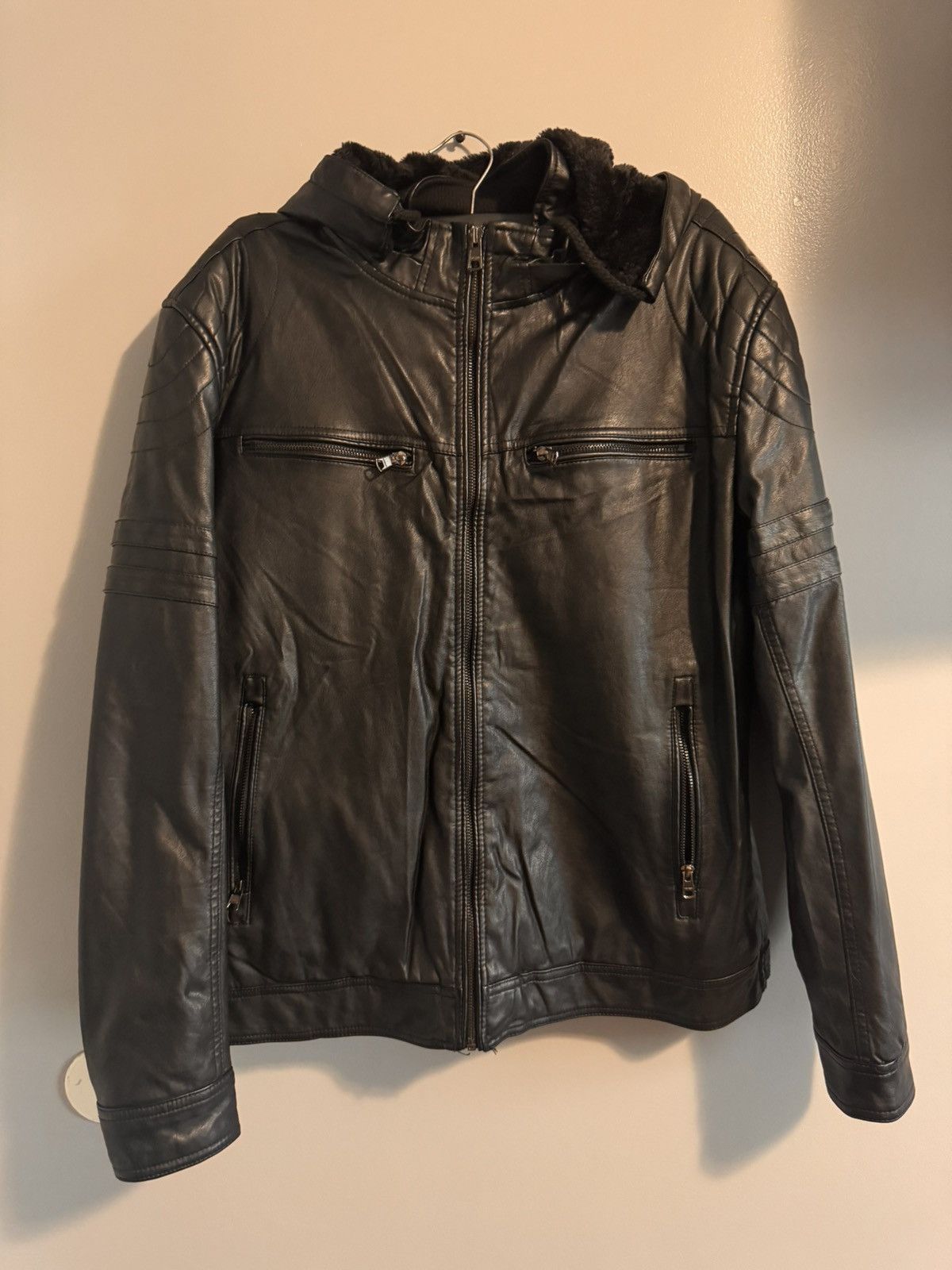 Leather Jacket × Playboi Carti × Vintage Opium Leather Zip Up Hoodie ...