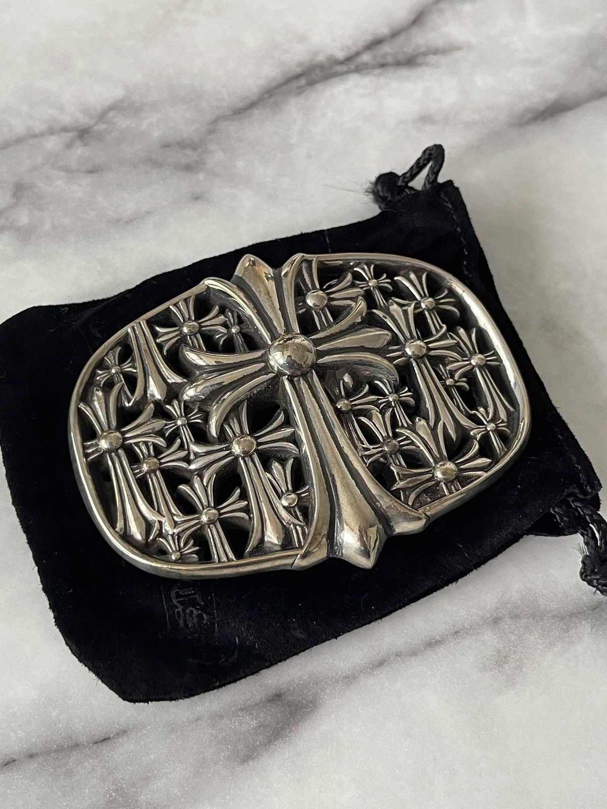 Chrome Hearts Cemetery Belt Buckle - for 1.5 Inch straps | Grailed
