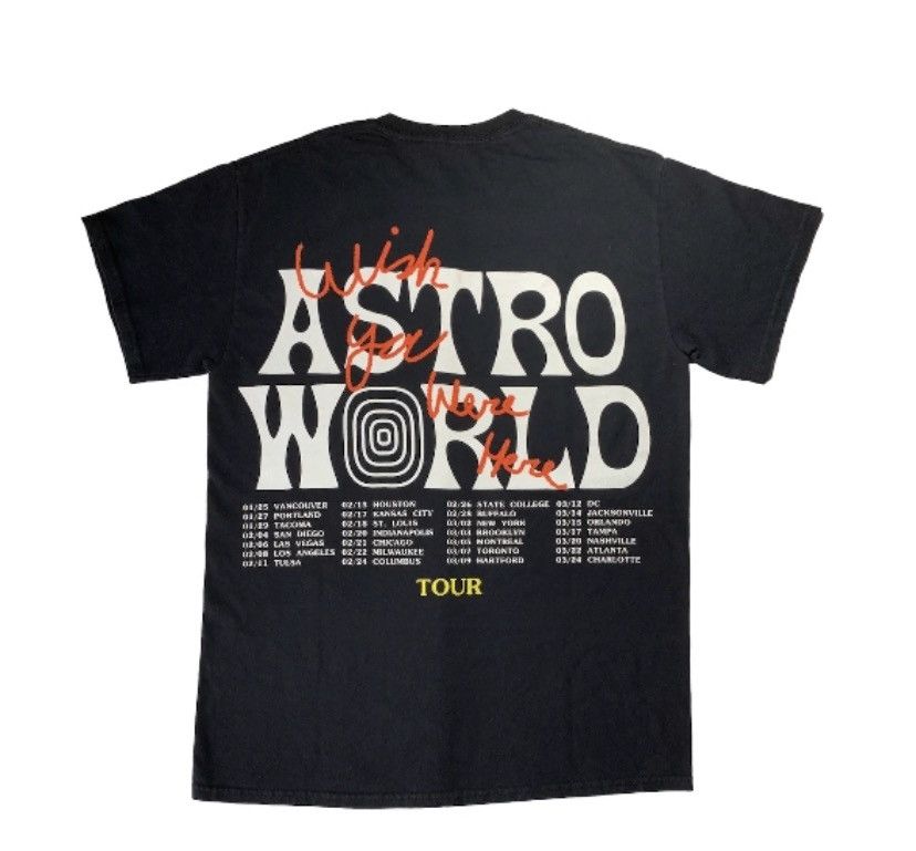 Travis Scott Travis Scott Astroworld Tour Merch - Wish You Were Here ...