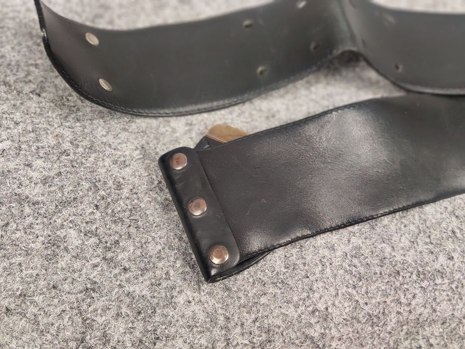 Raf Simons Vintage Jil Sander Design x Raf Simons wide Leather Belt ...