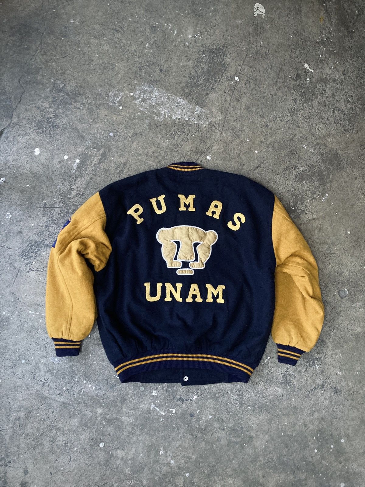 Mexican Threads × Vintage Vintage 90s Pumas UNAM Wool Varsity Bomber ...