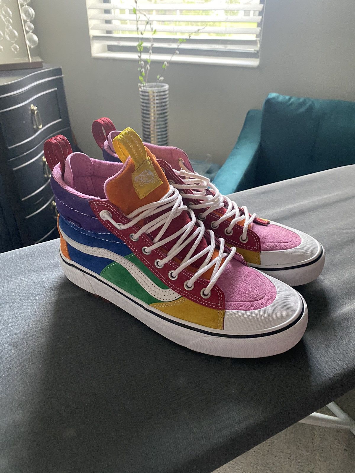 Van × Vans Vans Sk8-Hi MTE 2.0 DX Rainbow Colorblock Shoes | Grailed