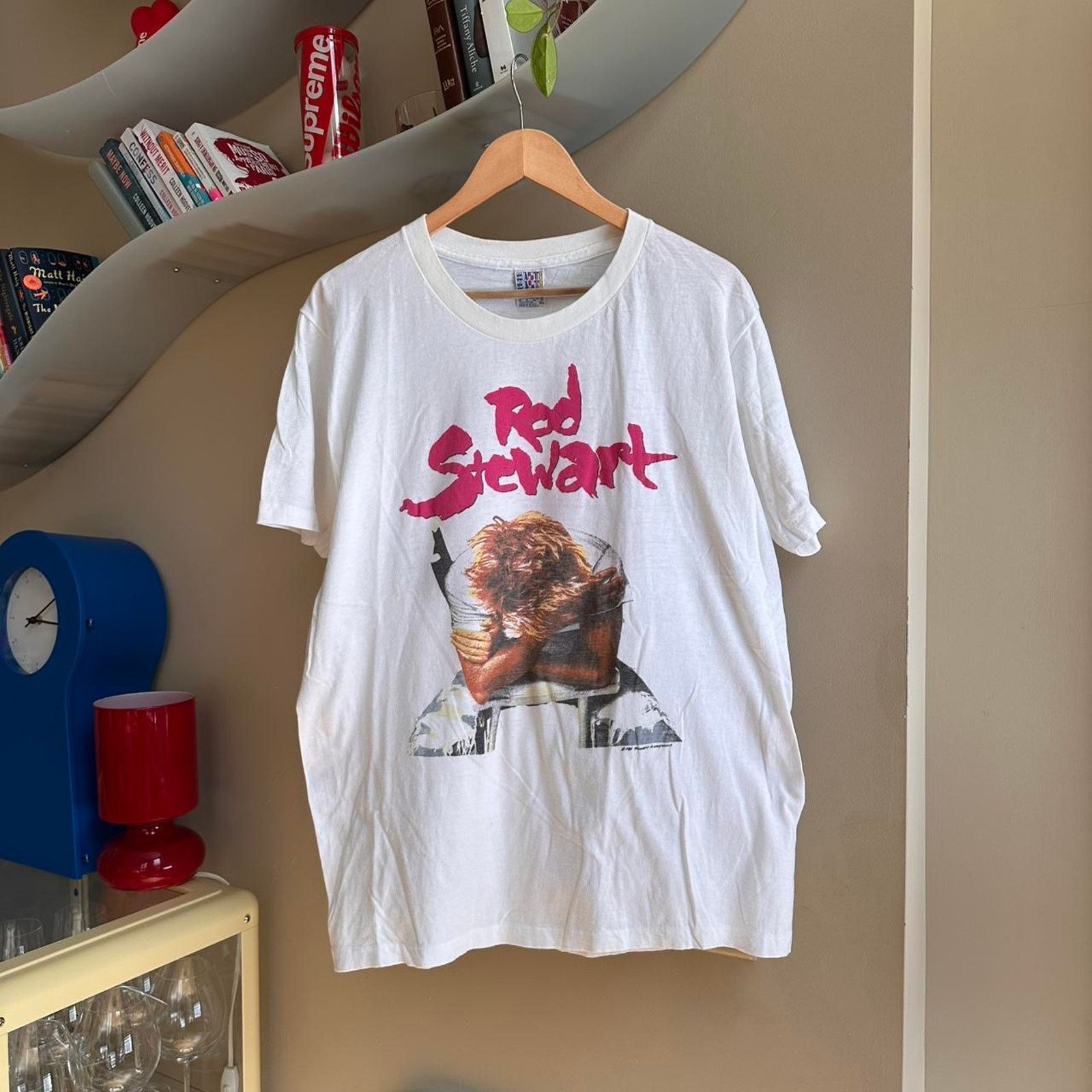 Band Tees × Rock Tees × Vintage Vintage 1986 Rod Stewart Tour Shirt ...