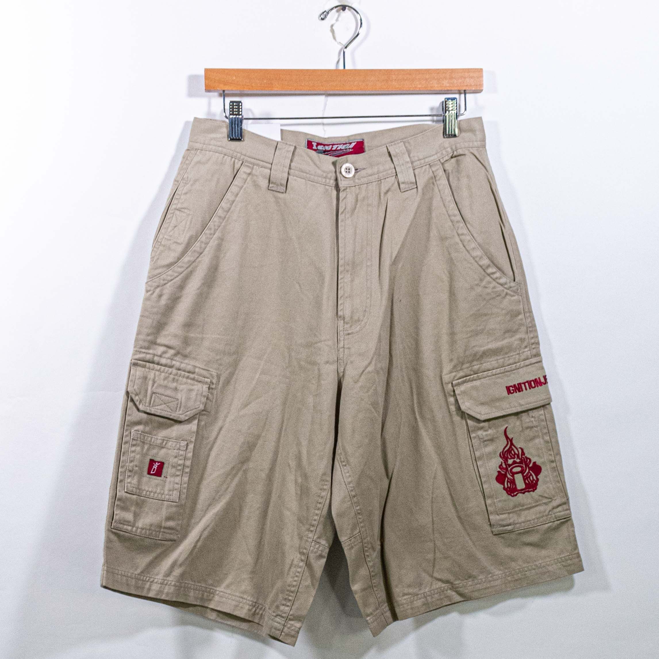 Vintage Ignition Embroidered Baggy Cargo Shorts Y2K | Grailed