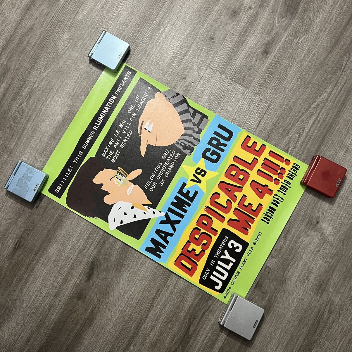 Cactus Plant Flea Market CPFM Despicable Me 4 Movie Poster | Grailed