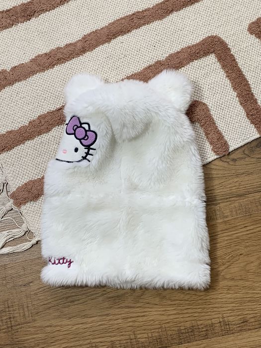 Vintage VINTAGE HELLO KITTY FLUFFY BALACLAVA HAT | Grailed