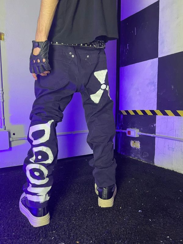 Japanese Brand Goth Punk Opium Custom Doom Pants Oversize Baggy ...