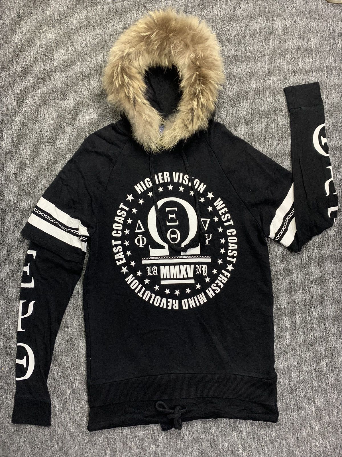 Archival Clothing × Avant Garde × Streetwear Dividcd MMXV Fur Hoodie ...
