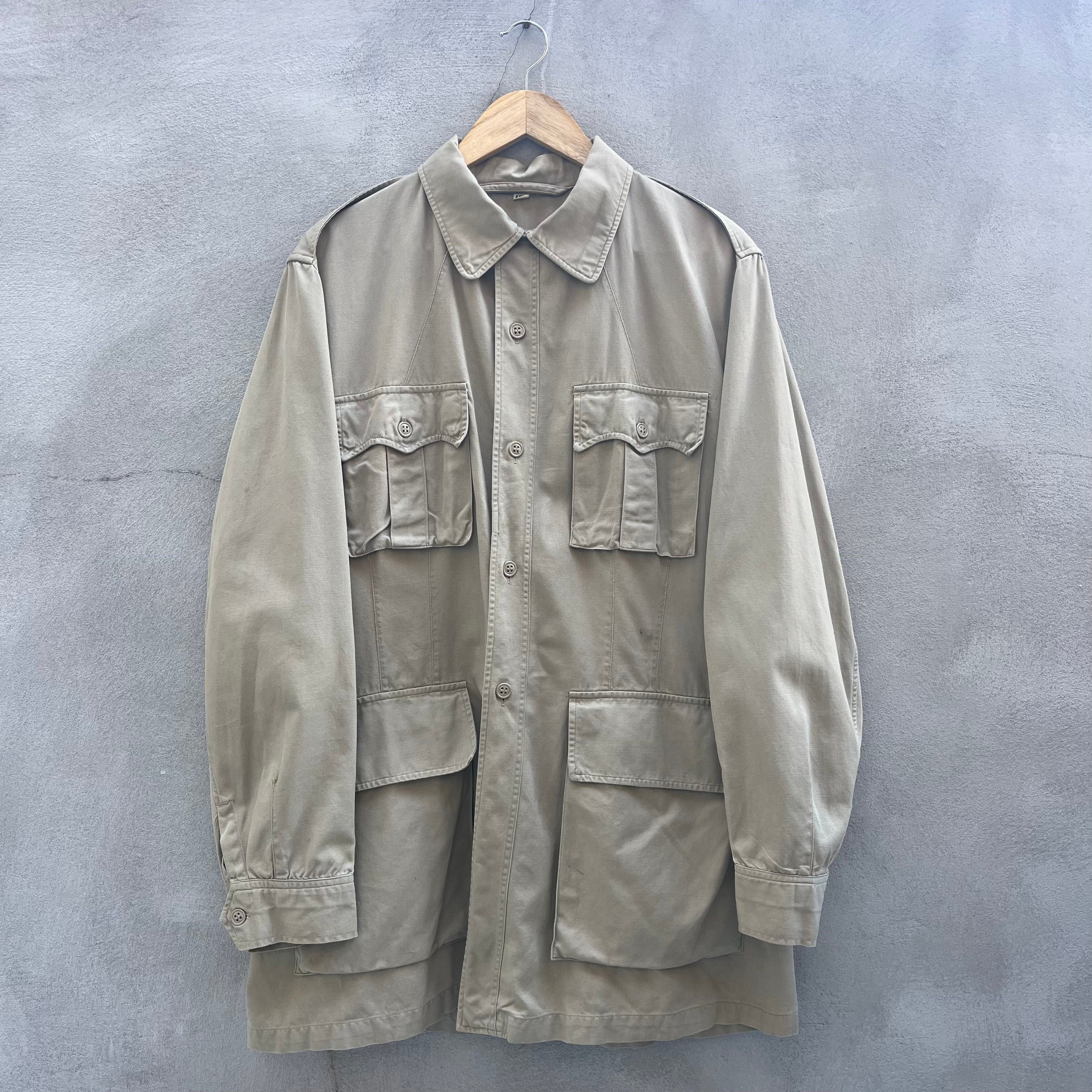 Vintage 50s USAF Military Tan Tropical Bush Jacket | Grailed