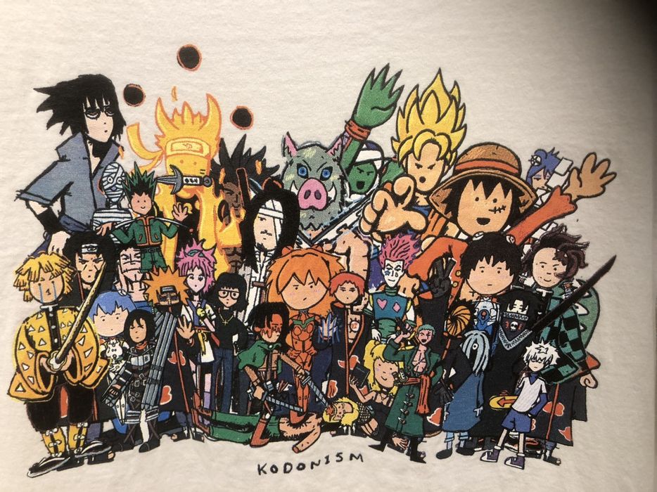 Kodone Kodone anime collage tee t shirt | Grailed