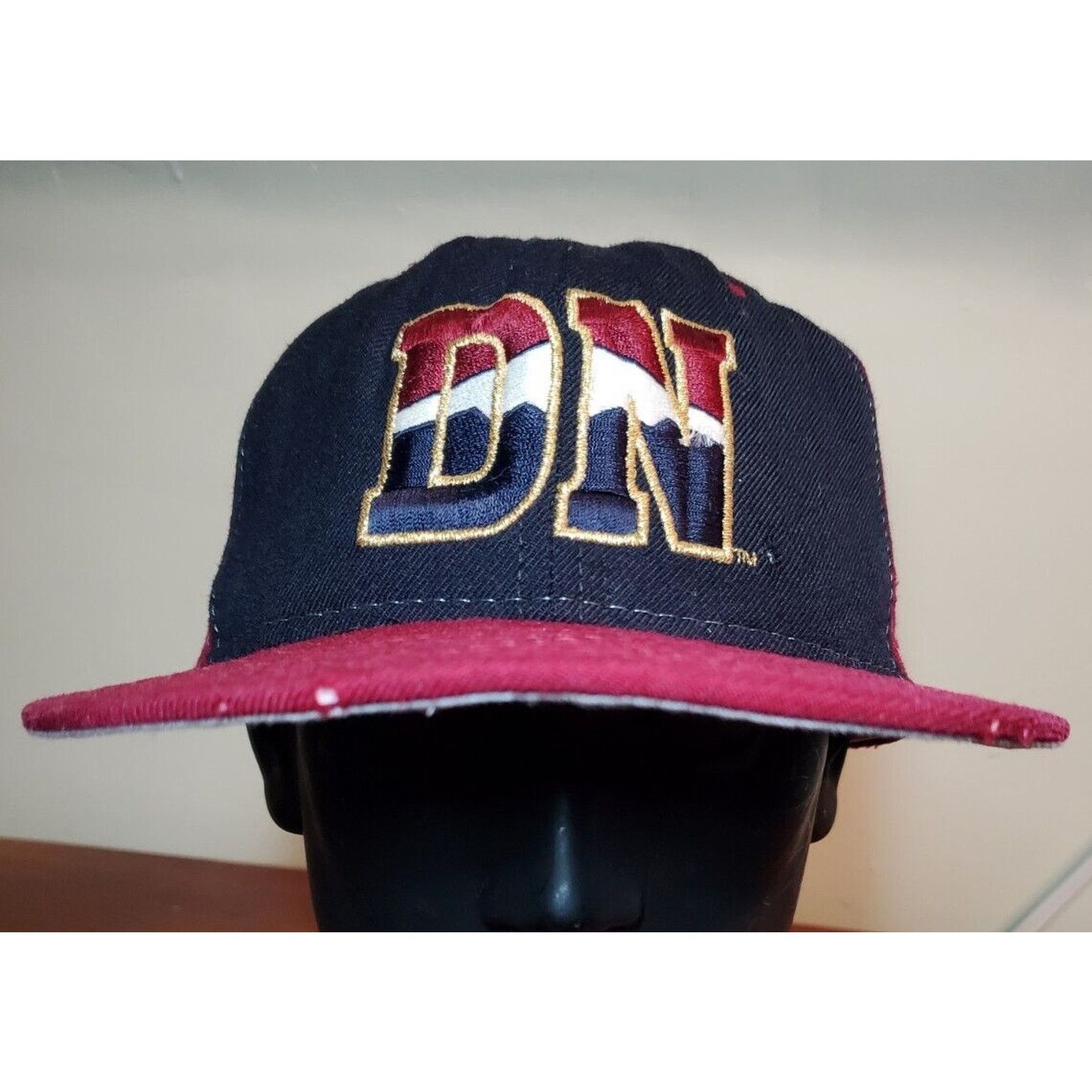 Inch To Dn New Era Vintage Denver Nuggets Hat DN Logo Wool Fitted NBA